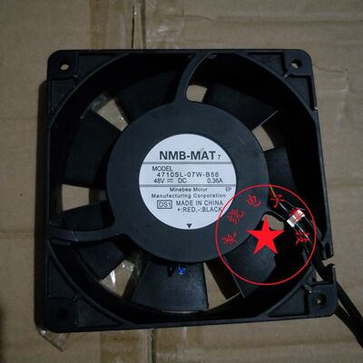4710SL-07W-B56原装正品NMB-MAT 48V 0.36A 4线铝壳散热风扇12025