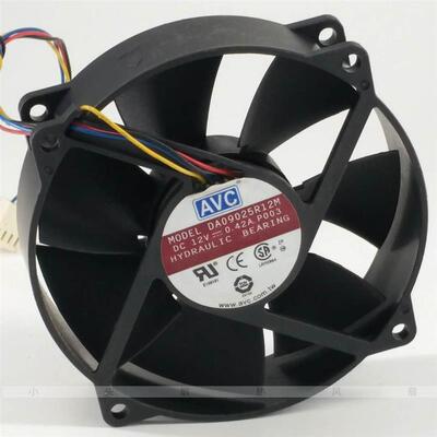 议价AVCDA09025R12M12V0.42A9CM90254线PWM温控液压圆形散热风扇