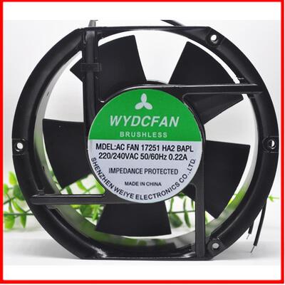 议价全新WY-1725117公分交流220V机柜散热排风机ACFAN17251HA2BAP