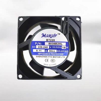 议价全新MaxairBT2208038B2H/HL220V0.11A18W8038机柜散热风扇