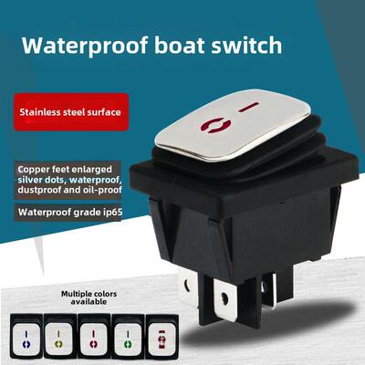 Kcd4不锈钢表面完全防水船开关轻4英尺2齿轮220V12V24V高电流摇臂