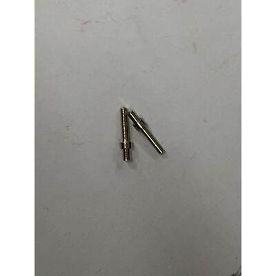 KNX十字铜针PCB板圆针焊针1.0X2X5铜镀镍双头引脚实心插针PIN针
