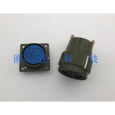 航空插头插座 Y2M-36芯反装 Y36M-36TJ 快速连接器 开孔36MM