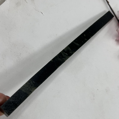 新疆和田玉青玉长条发簪料镇尺镇纸边 角料玉石料玉簪料A包邮21cm