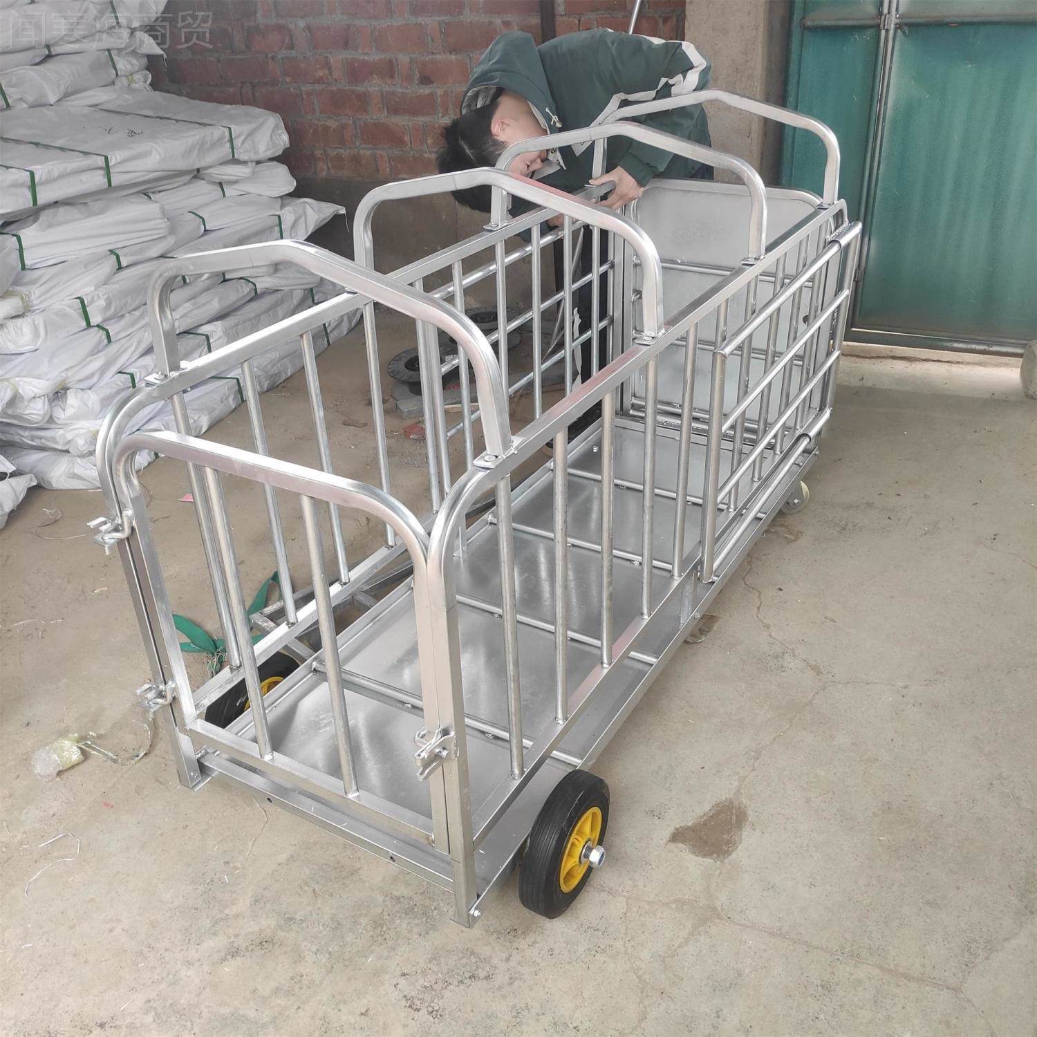 加厚加固装猪子养殖抓LLD猪笼家用猪出栏用用猪车猪圈门猪栏转群