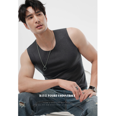 第四区男士加绒加厚含羊毛背心