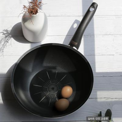 韩国silvat不粘锅原装进口钻石涂层燃气电磁炉通用炒煎锅平底锅