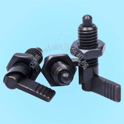 ZAU21/ZAU22 粗牙把手型分度销 VCN227旋钮柱塞L型定位柱弹性拉销