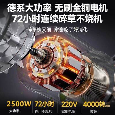 电动切草机铡草机粉碎机草机家用牛羊养殖农型猪饲小料机碎WXL草