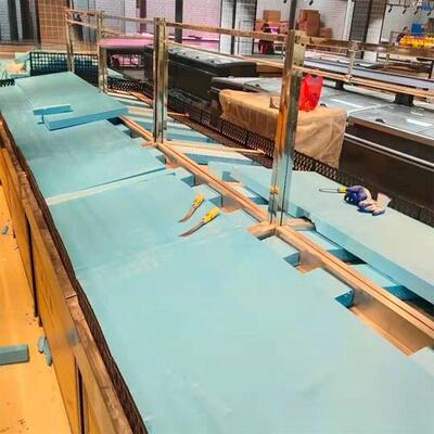 超沫市陈列专OXL用泡板沫 水果店挤板 生鲜假底泡垫中塑岛冷风柜