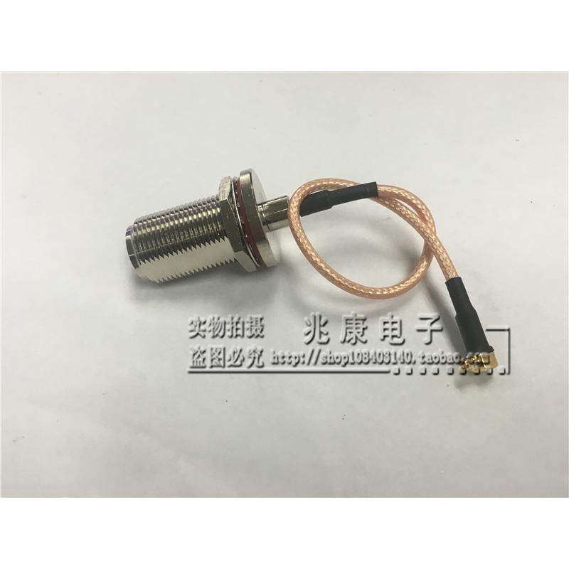 射频同轴线 加长N母头转MMCX公弯头转接线 N-KY/MMCX-JW 50欧
