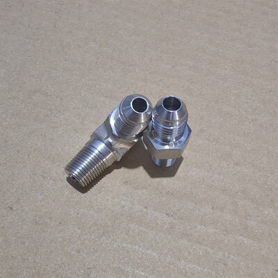 不锈钢接头Zg1/8-转美标7/16-20牙D型口高压304材料01716