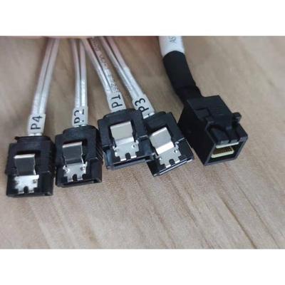 12G MiniSAS HD SFF-8643转4SATA 阵列卡/服务器背板连接线