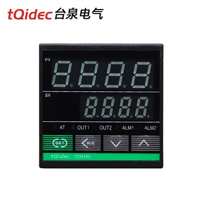 台泉电气TCH102智能温控仪表长款K型E型PT100继电器SSR固态CH401