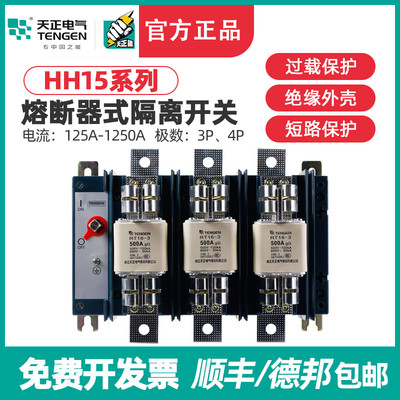 天正HH15160/250/400/630/800/1000/1250 3P熔断器式隔离开关QSA