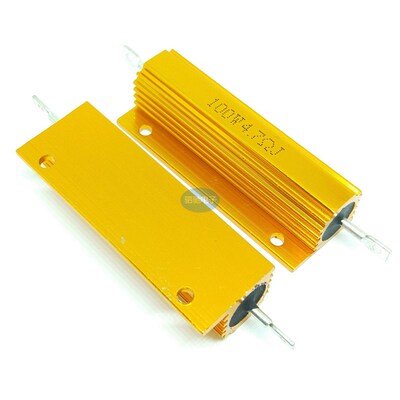 100W黄金铝壳电阻5% 0.1R 0.5R 1R 2R 3.3R 6R 10R 30R 56R 100R