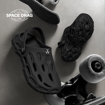 太空拖男士洞洞鞋夏季户外运动防滑透气厚底踩屎感爆款外穿拖鞋