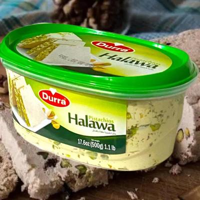 DURRA HALAWA HALVA PISTACHIOS阿拉伯中东食品开心果味芝麻酥糖