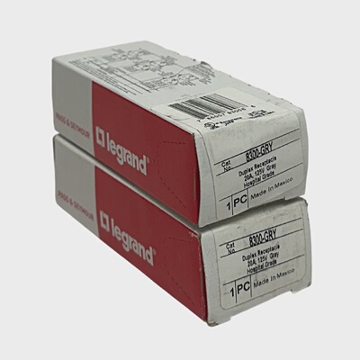 2 PASS  SEYMOUR LEGRAND 8300GRY  8300GRY DUPLEX RECEPTACLES