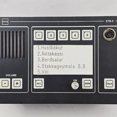 Stentofon ETB5 Command Talkback  Public Address System