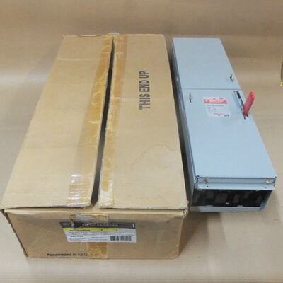 New GE ADS ADS36100HS 3 Phase 100 Amp 600V Fusible Fused Pan