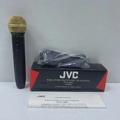 JVC PEAC0482 Wire  Wireless Dynamic Microphone 101 Mhz
