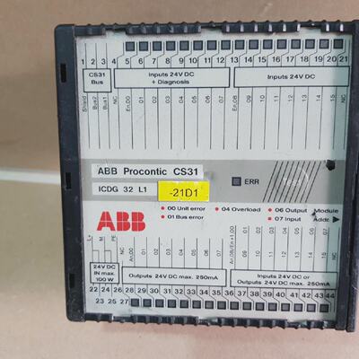 ABBproconticcs31icdg32l1gjr5251400r0101输入输出单元