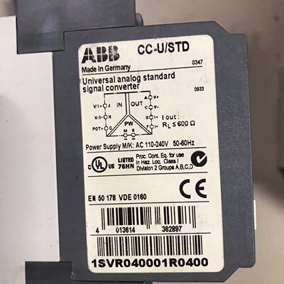 议价ABB1SVR040001R0400ccustd库适用