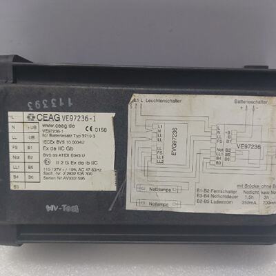 Ceag VE972361 Balasto 110127VAC 4763Hz