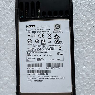 溢价-HGST2.5寸800GBSAS12g速度SSD