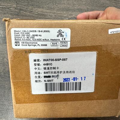 询价-KBLC240DSSI5回流焊运输控制卡未使