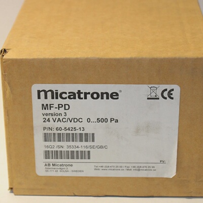 Micatrone MFPD MicaFlex 0...500 Pa Pressure Transmitter NEW