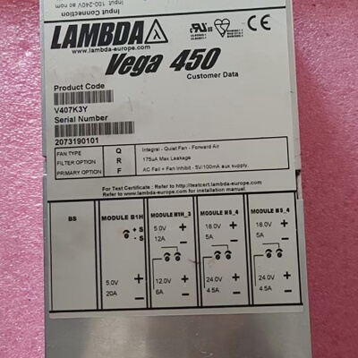 寻《LAMBDAVega450电源型号V407K3Y拆机