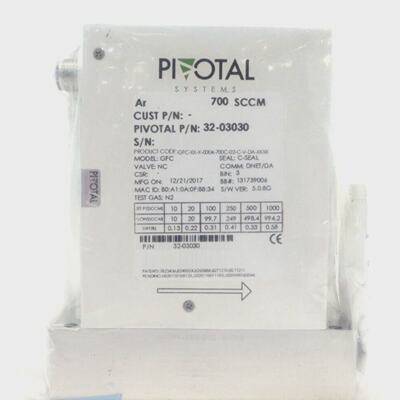 Pivotal Systems 3203030 Mass Flow Controller MFC 700 SCCM Ar