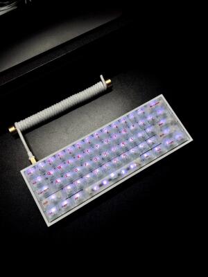 雾透PC透光键帽支持wooting EZ60MADE68 hero68ND63夜魔磁轴键帽