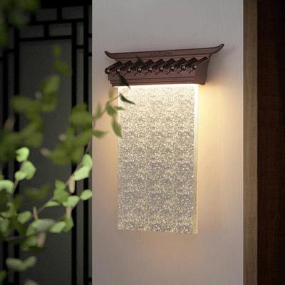 新中式壁灯户外防水墙壁灯庭院古典屋檐照明灯装饰景观灯室外壁灯