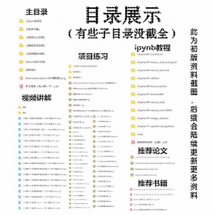 深度学习 神经网络/AI人工智能/入门级学习资料/编程项目/Pytorch