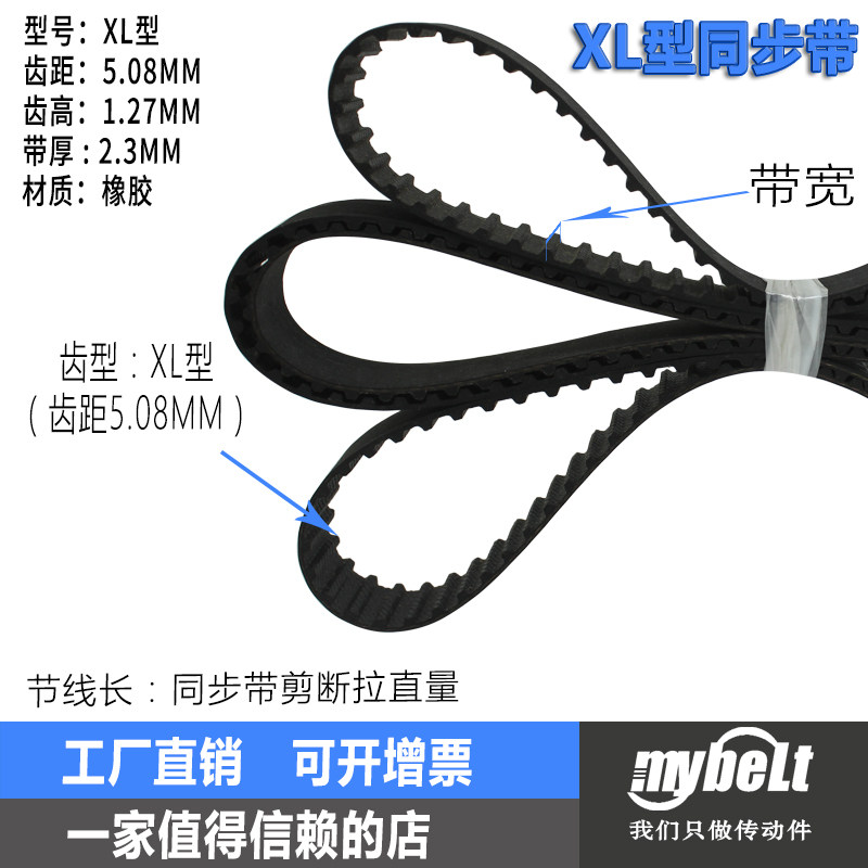 橡胶同步带276/278/280/282/290/296/300/310/316/320XL