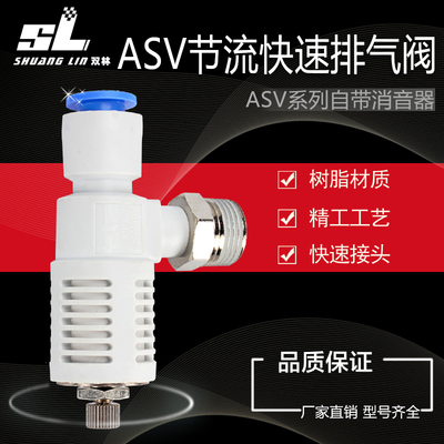 消声节流排气阀ASV310F 410F 510F-01-02-03-04-06S-08S-10S-12S