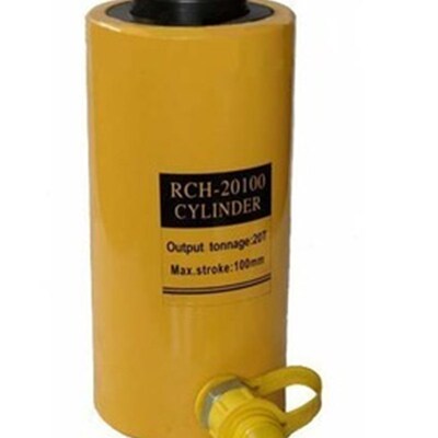 RCH-20100液压中空千斤顶 空心电动油缸 20吨行程100mm 起重工具