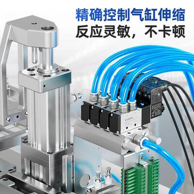 亚德客型电磁气阀4V210动一08 20V控制器电换2向阀NBF气阀线圈24