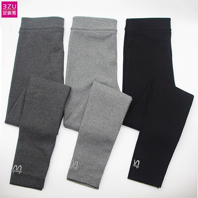 3ZU足装秀Z8j15505-1秋冬新款二级保暖260克一体裤九分打底裤