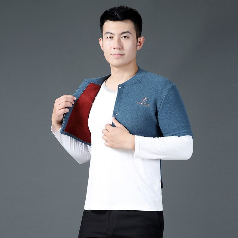 直销德绒加绒加厚保暖护肩士护颈椎防寒坎肩睡觉空调房护腰保暖护