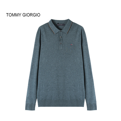 TommyGiorgio男式翻领Polo针织衫9676