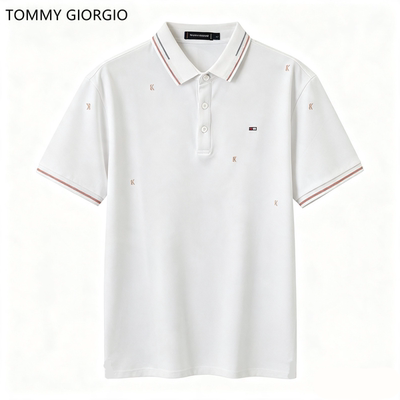 【Tommy Giorgio】刺绣桑蚕丝POLO衫4603