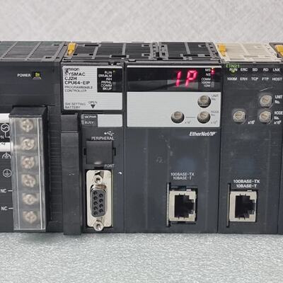 OMRON PLC SYSMAC CJ2HCPU64EIP CJ1WPA202 CJ1WETN21