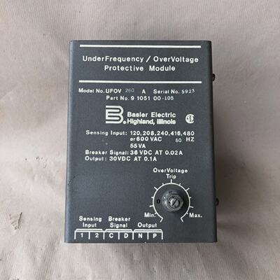 Basler UFOV 260A Underfrequency Overvoltage Protective Modul