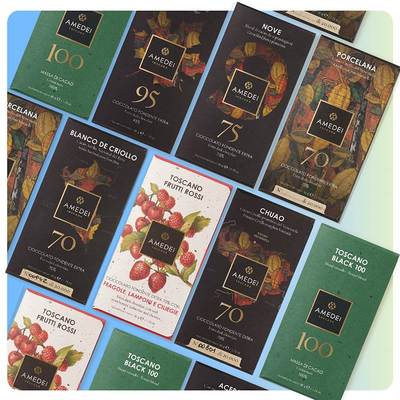 意大利Amedei Porcelana70%黑巧克力Criollo稀有可可限量2万片