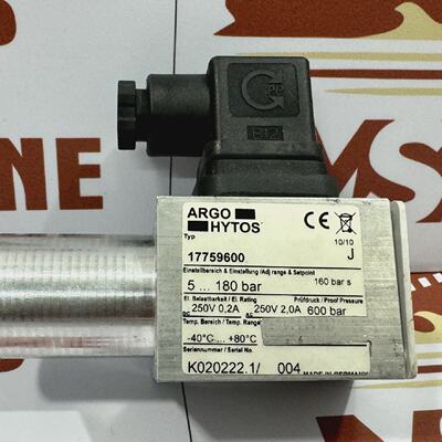 Argo Hytos Type 17759600 Pressure Switch 5 180 Rod Flange