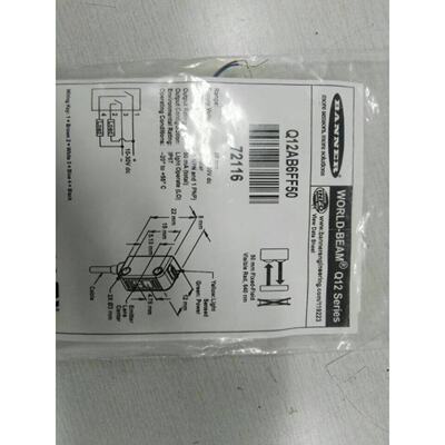 议价全新原装正品BANNER 感测器 Q12AB6FF50